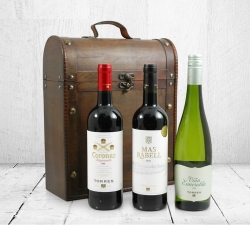 Spanish Wine Trio in Wooden Presentation Box | Buy Online for £90.00